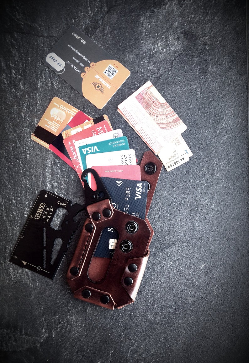 Tactical EDC Minimalist Slim Wallet, RFID Protect, Mens Wallet ...