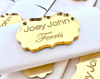 Acrylic Mirror Tags | Etsy