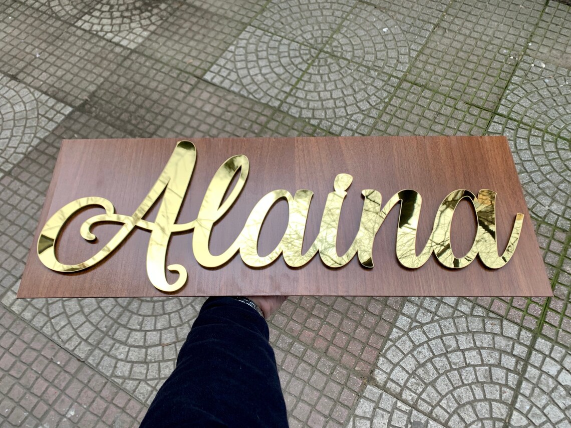 Personalized Acrylic Name Laser Cut Name Wall Acrylic | Etsy
