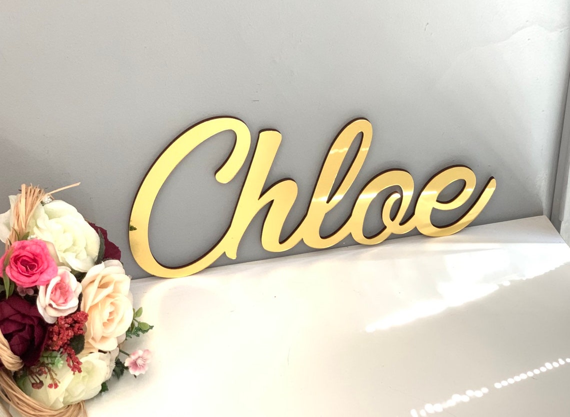 Personalized Acrylic Name Laser Cut Name Wall Acrylic | Etsy
