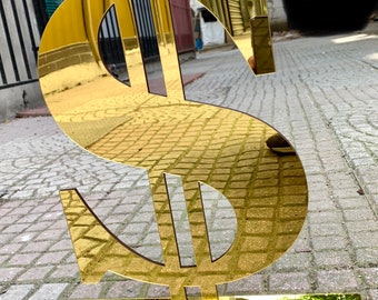 Mirror Dollar Sign - Etsy
