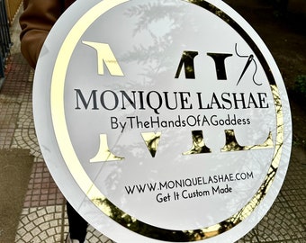 3d Circle Logo Sign - Etsy