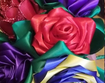 White Ribbon Rose - Etsy