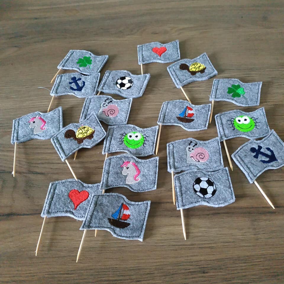 ITH Toothpicks Flags for Parties, Buffets, Children's Birthdays, Etc ...
