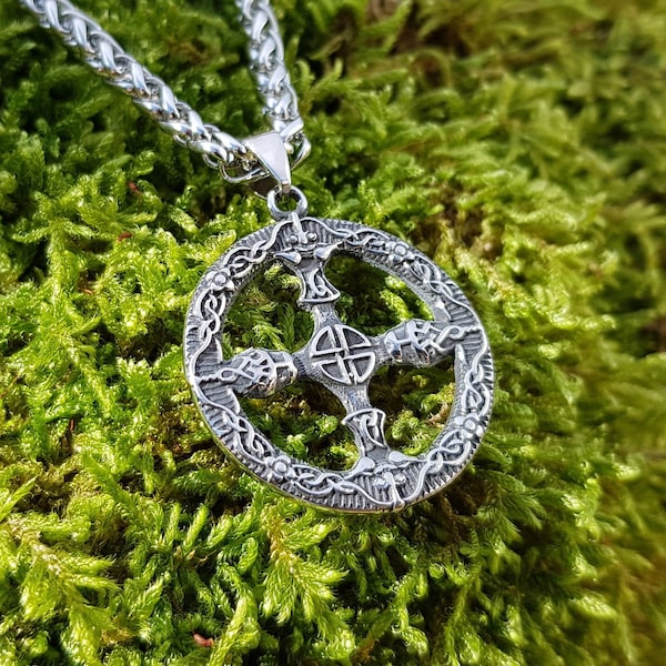 Solar Cross Pendant - Etsy