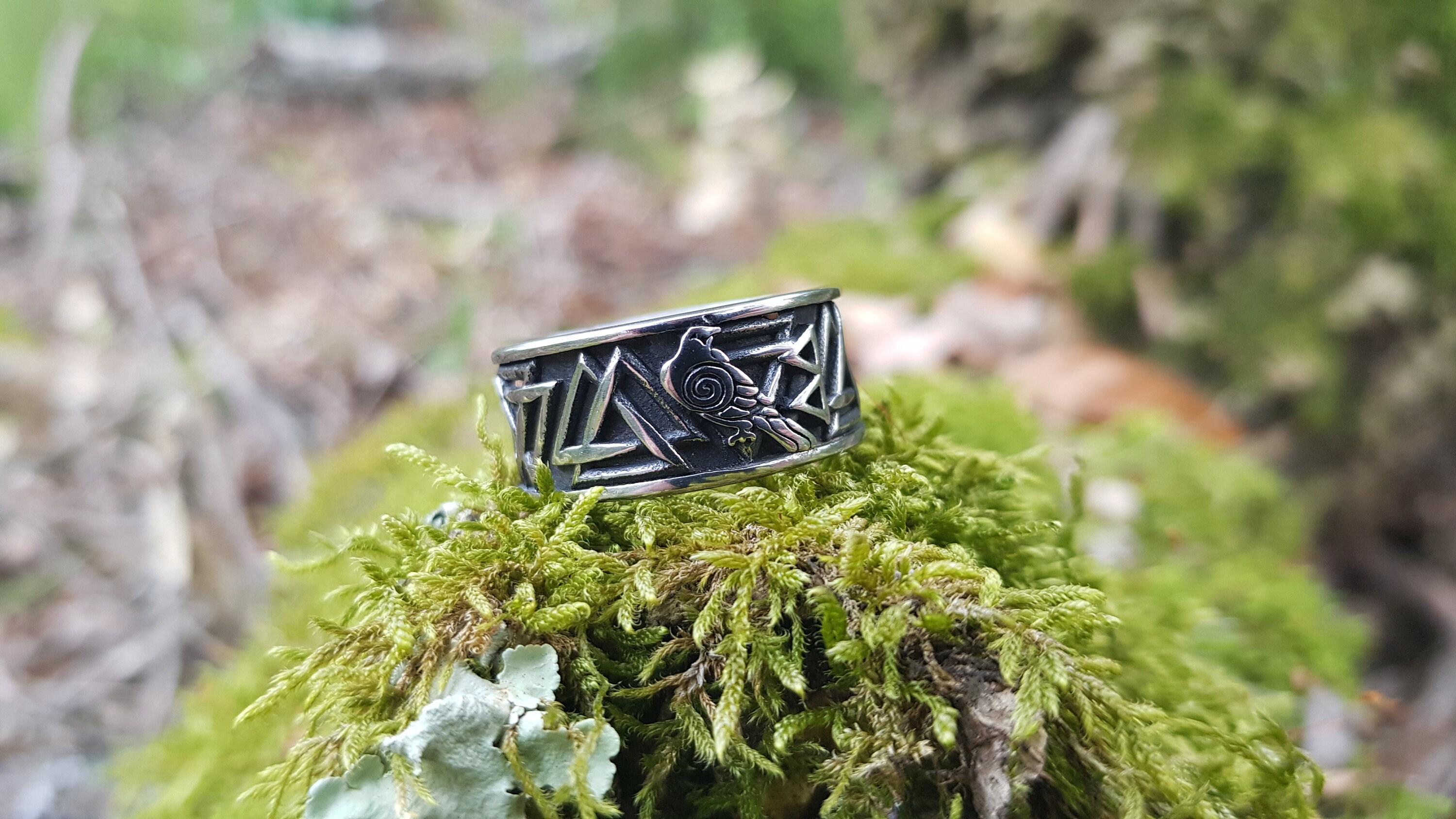 Odin Ring / Odin Ring / Wotan / Woden / Viking ring / crow | Etsy