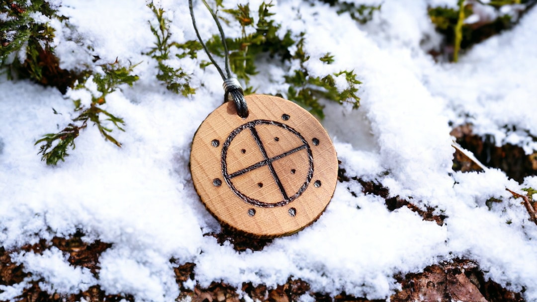 Runic Solar Cross Amulet / Solar Cross Amulet / Viking Amulet ...