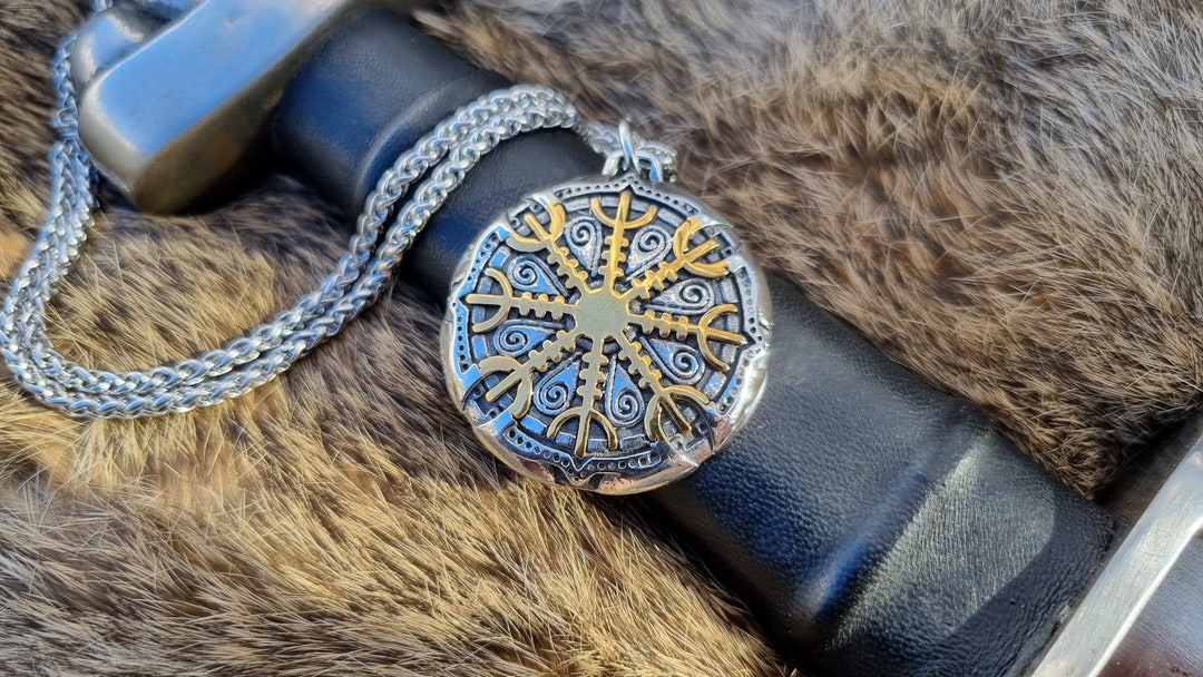 Valhalla Necklace / Valhalla Pendant / Valholl / Aegishjalmur ...