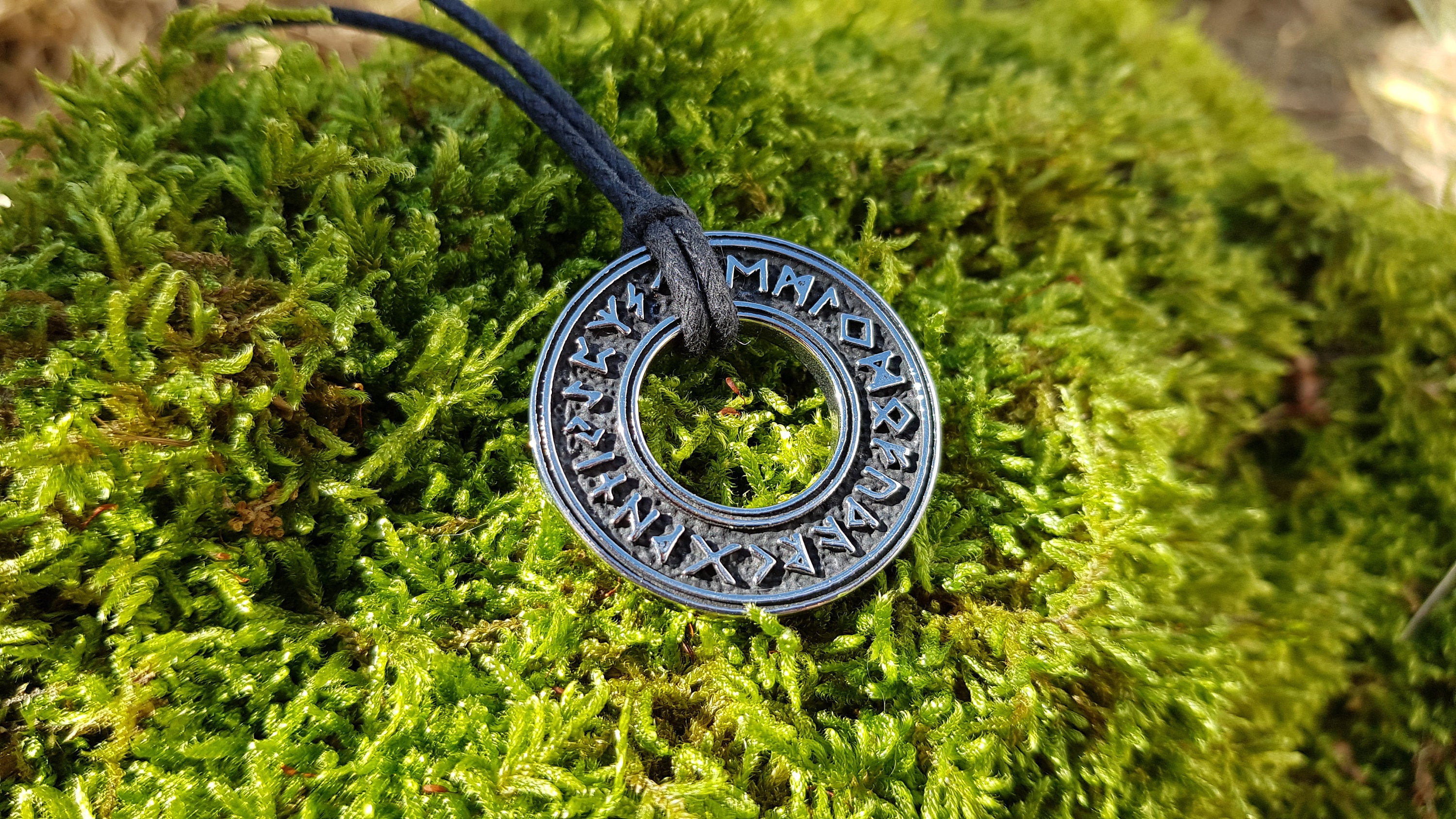 Runic Amulet / Runic Amulet / Runes Pendant / Necklace Runes / - Etsy UK