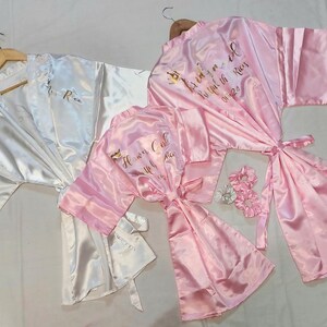 Bridesmaid Robes,bridal Party Robes,satin Robes,birthday Squad Robes ...