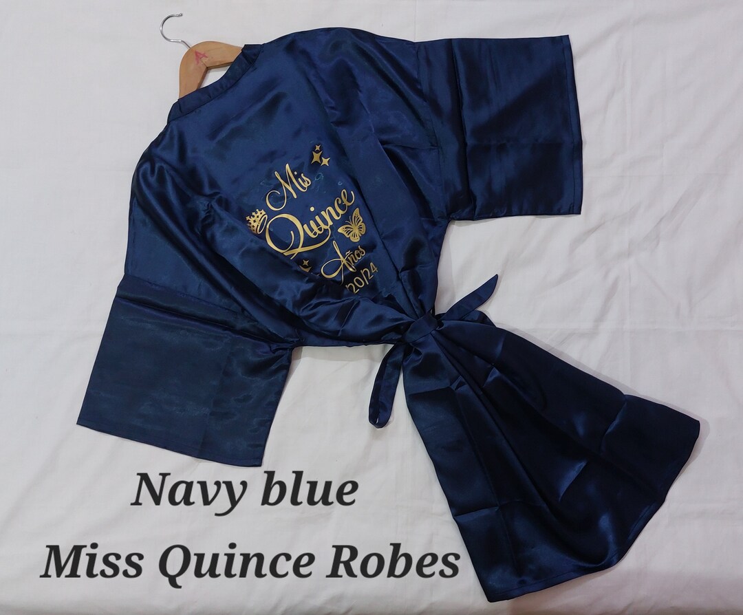Quinceañera Satin Robes,15th Birthday Satin Robes,personalized Satin ...