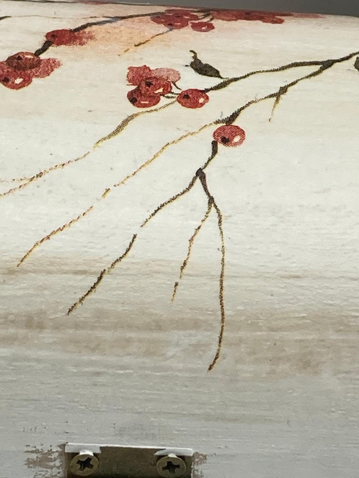 Wooden Robin Jewellery Box Wooden Robin & Berries Wooden - Etsy UK