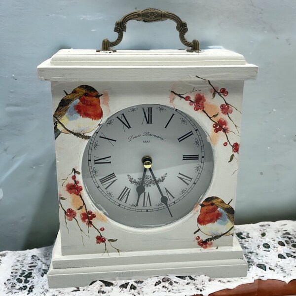 Decoupage Clock - Etsy
