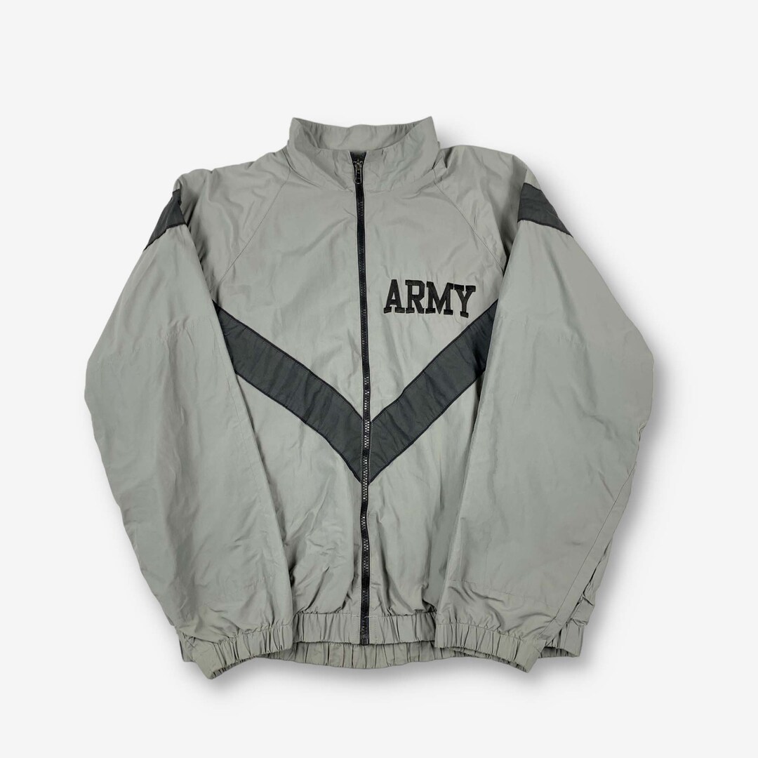 80s Original US Army Track Top Jacket Green/grey Medium - Etsy