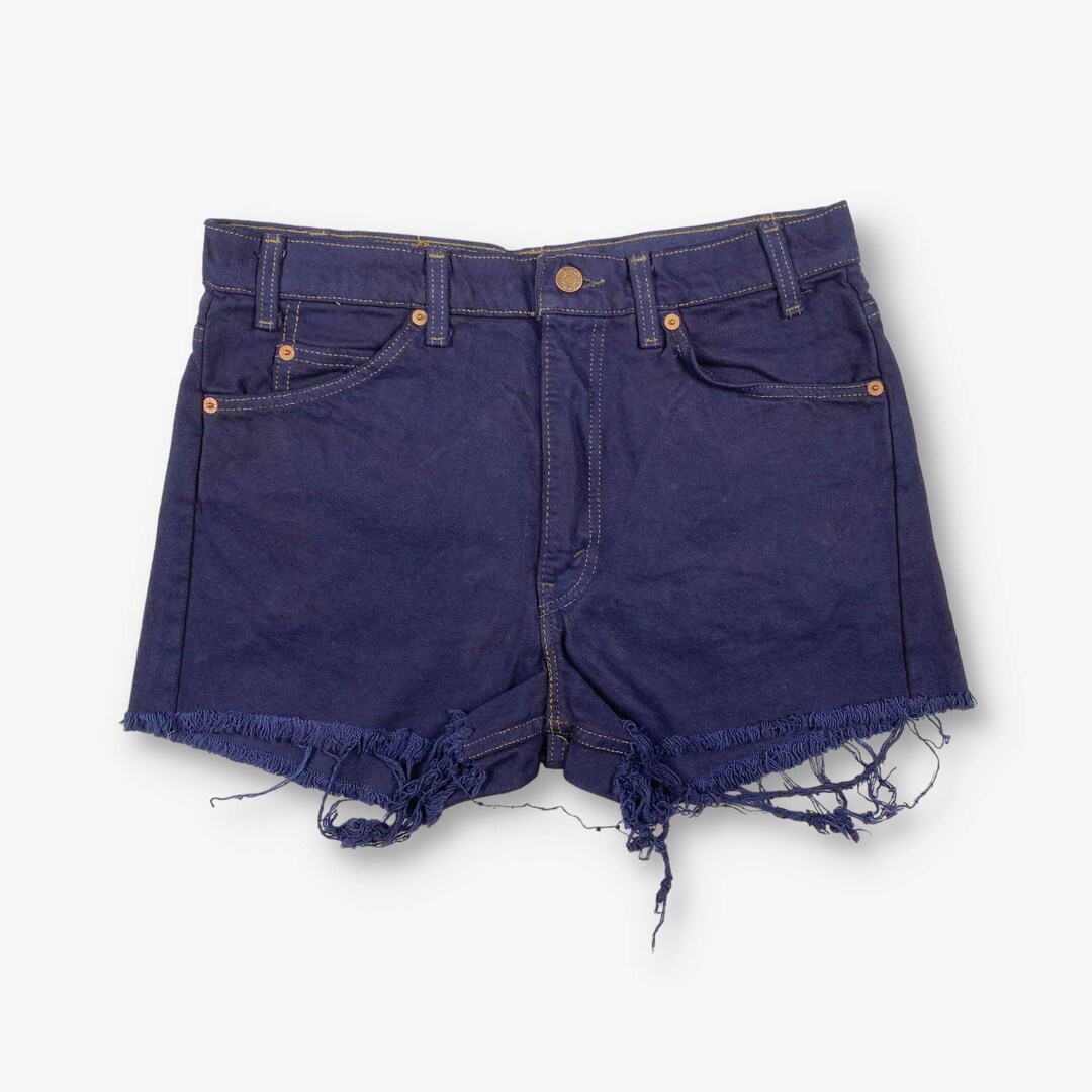 Vintage Levi's 505 Cut off Hotpants Denim Shorts Navy Blue W34 - Etsy
