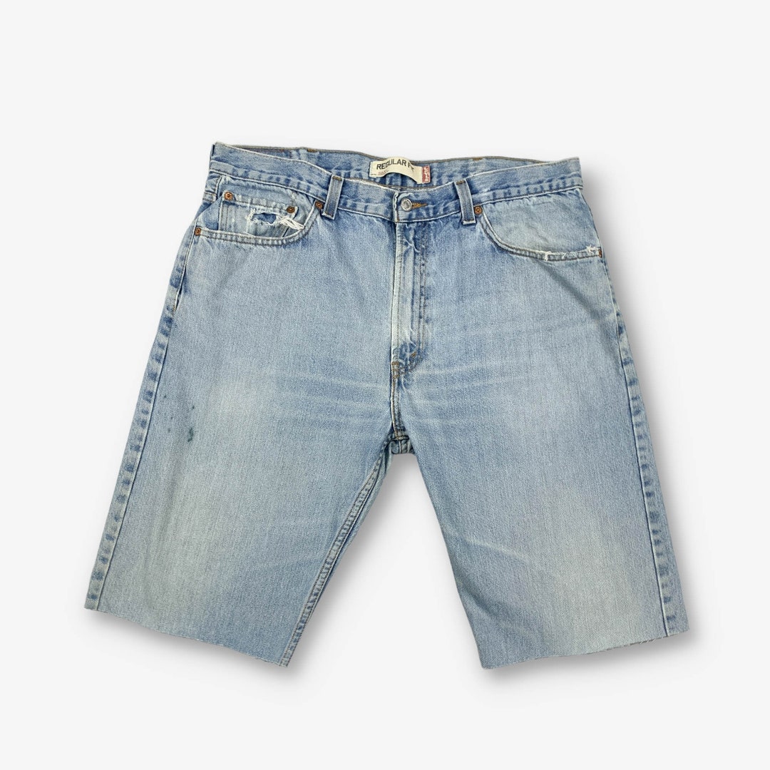 Vintage Levi's 505 Cut off Denim Shorts Light Blue W38 - Etsy