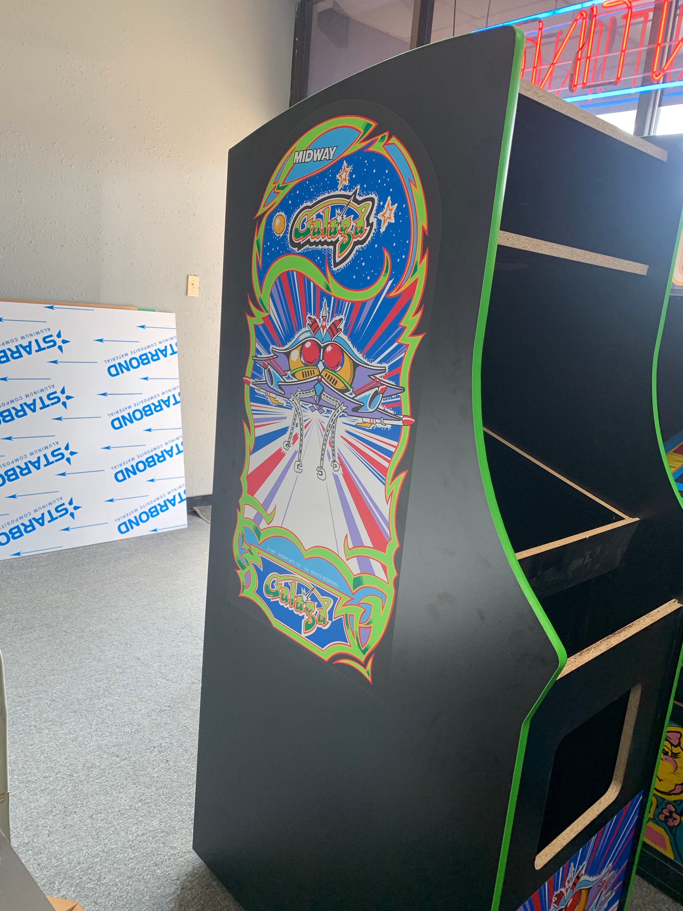 Galaga Arcade Graphics / Original Size / Side Decals - Etsy