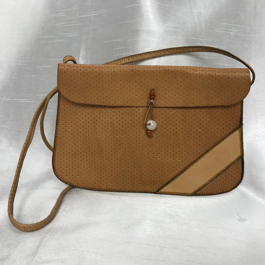 Beige Clutch Bag in Genuine Leather, New Bag in Genuine Leather ...