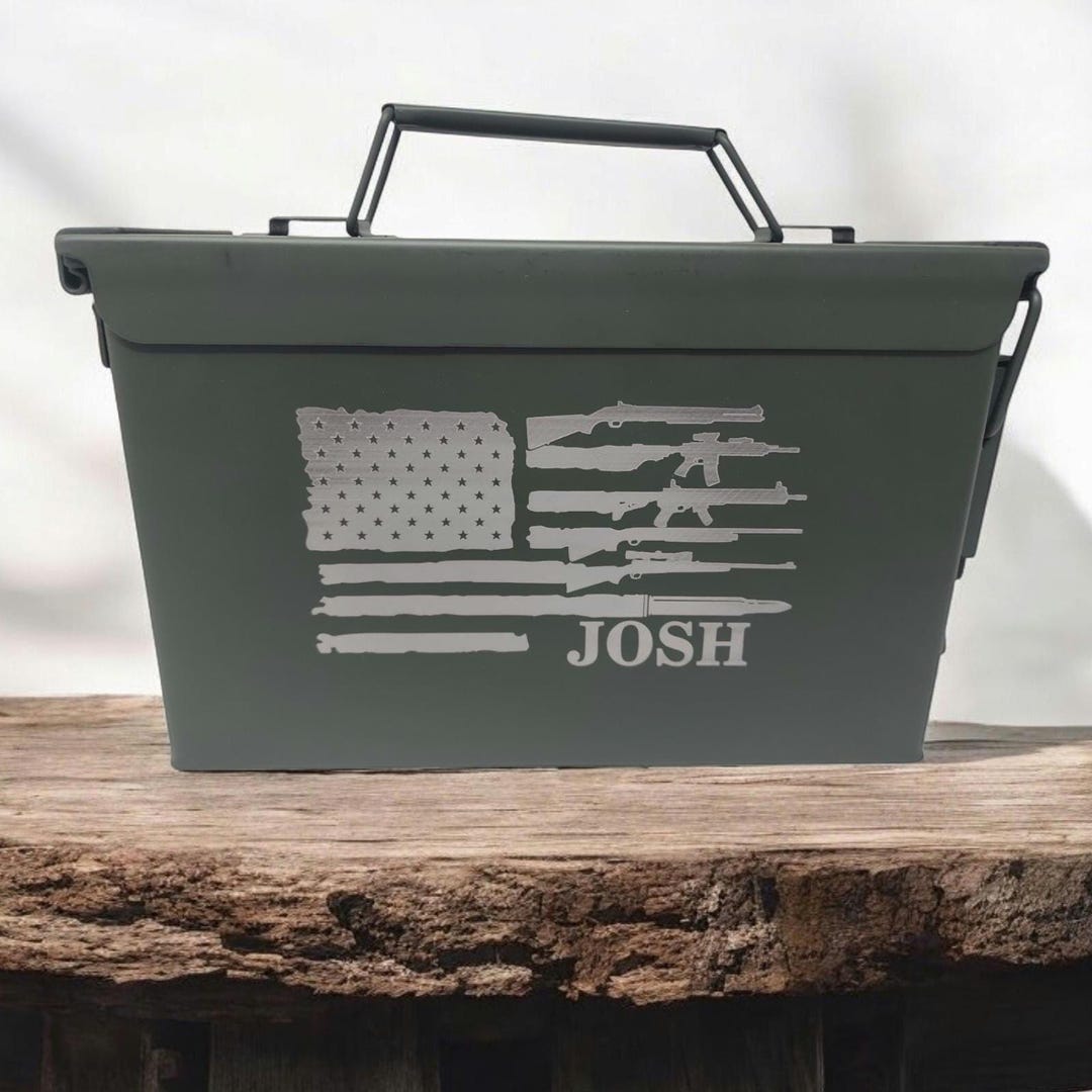 Personalized American Flag Ammo Can, Groomsmen Gift - Etsy