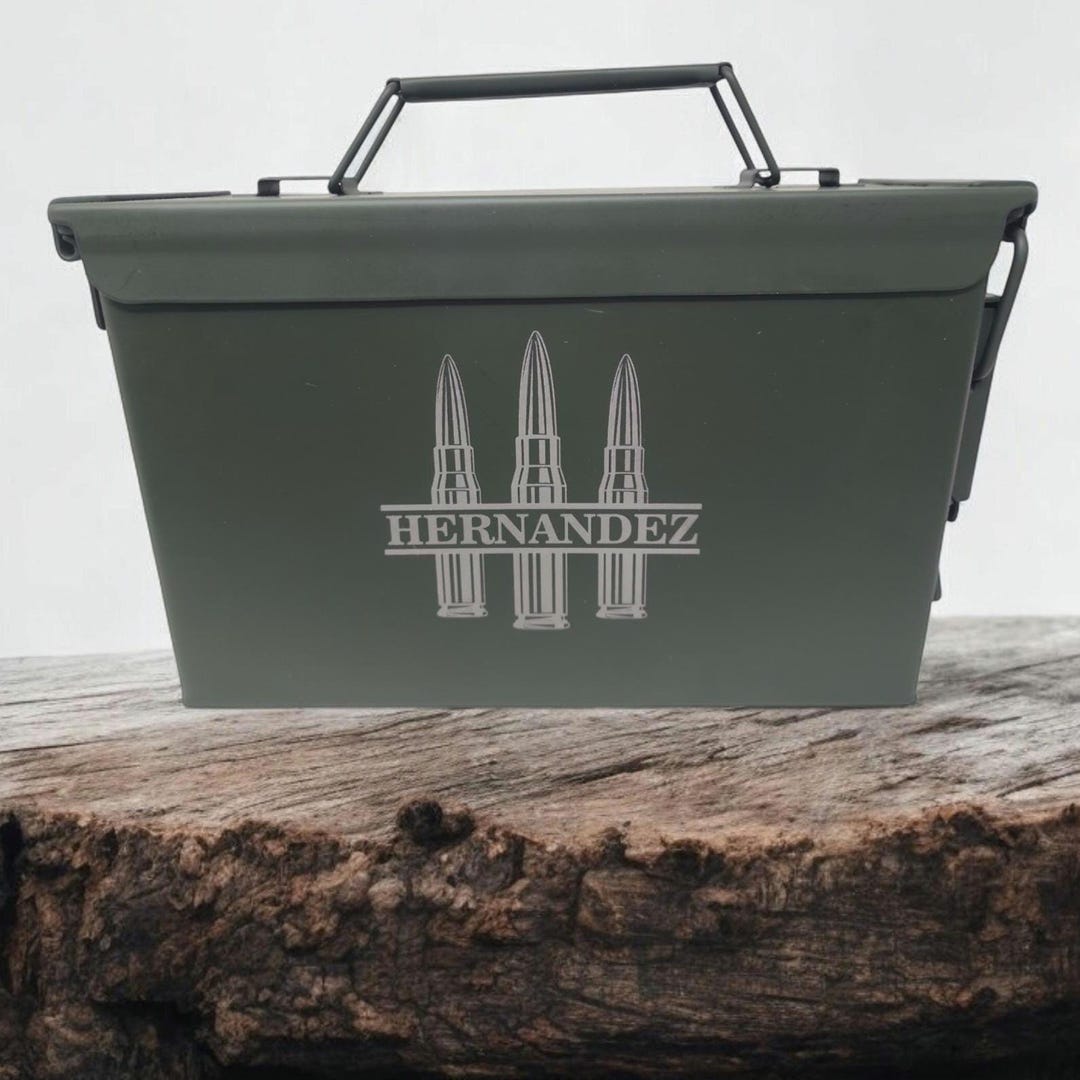 Ammo Can Personalized Bullet Monogram Groomsmen Proposal Gift Box for ...