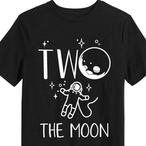 Two the Moon SVG Moon SVG Cut File 2nd Birthday Svg Boho - Etsy