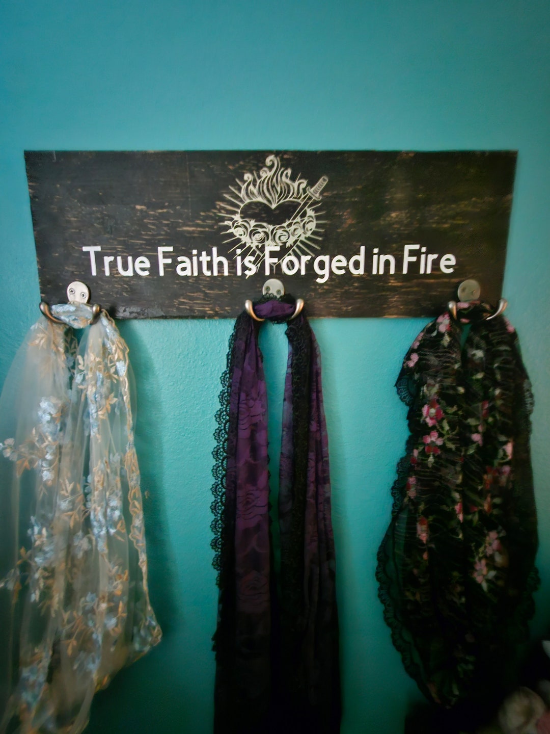True Faith is Forged in Fire Veil Rack - Etsy