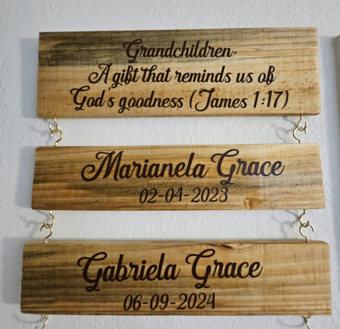 Custom Grandkids Wall Sign Personalized Family Name Sign Custom Wooden ...