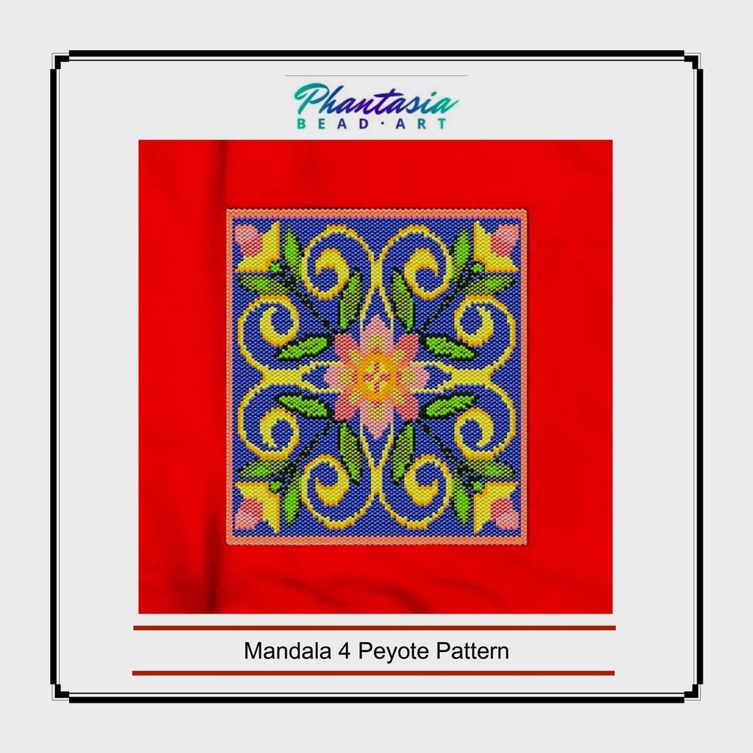 Mandala 4 Peyote Pattern - Etsy