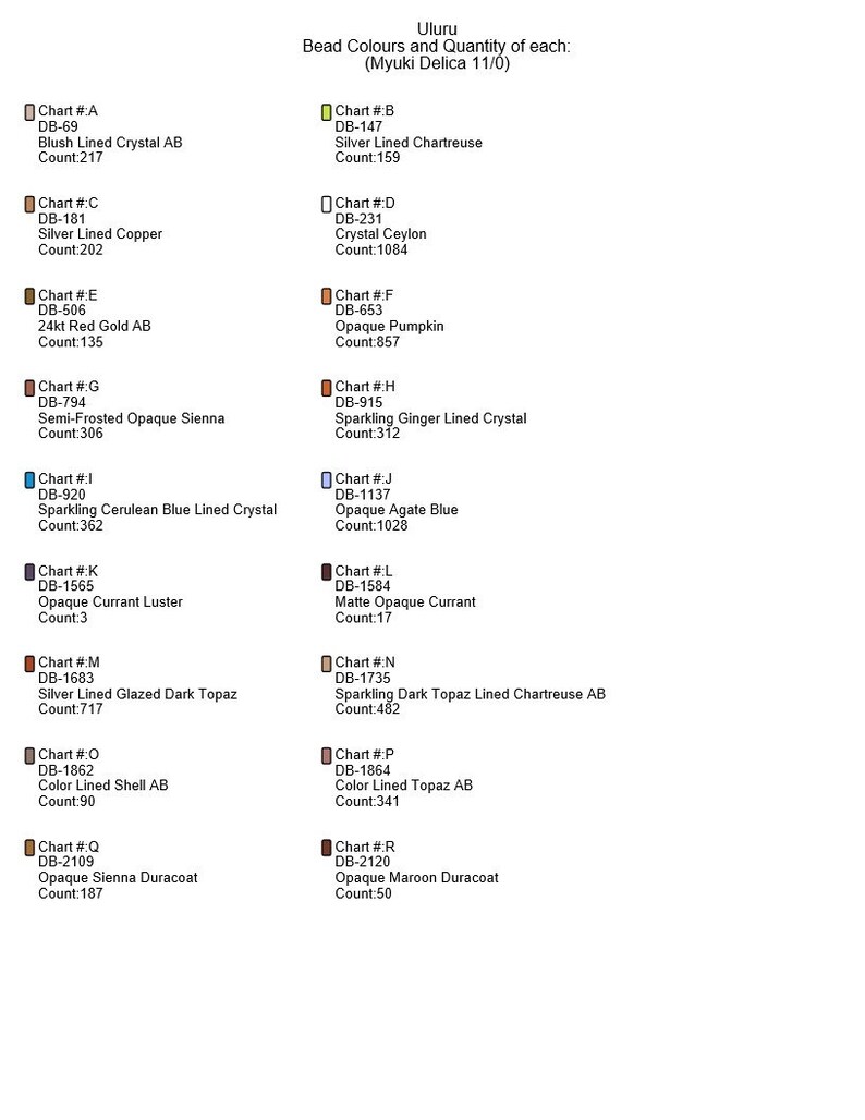 Uluru ayers Rock Loom Pattern - Etsy
