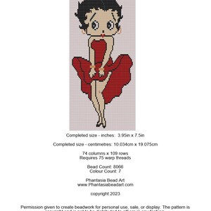 Betty Boop - Loom Pattern - Etsy
