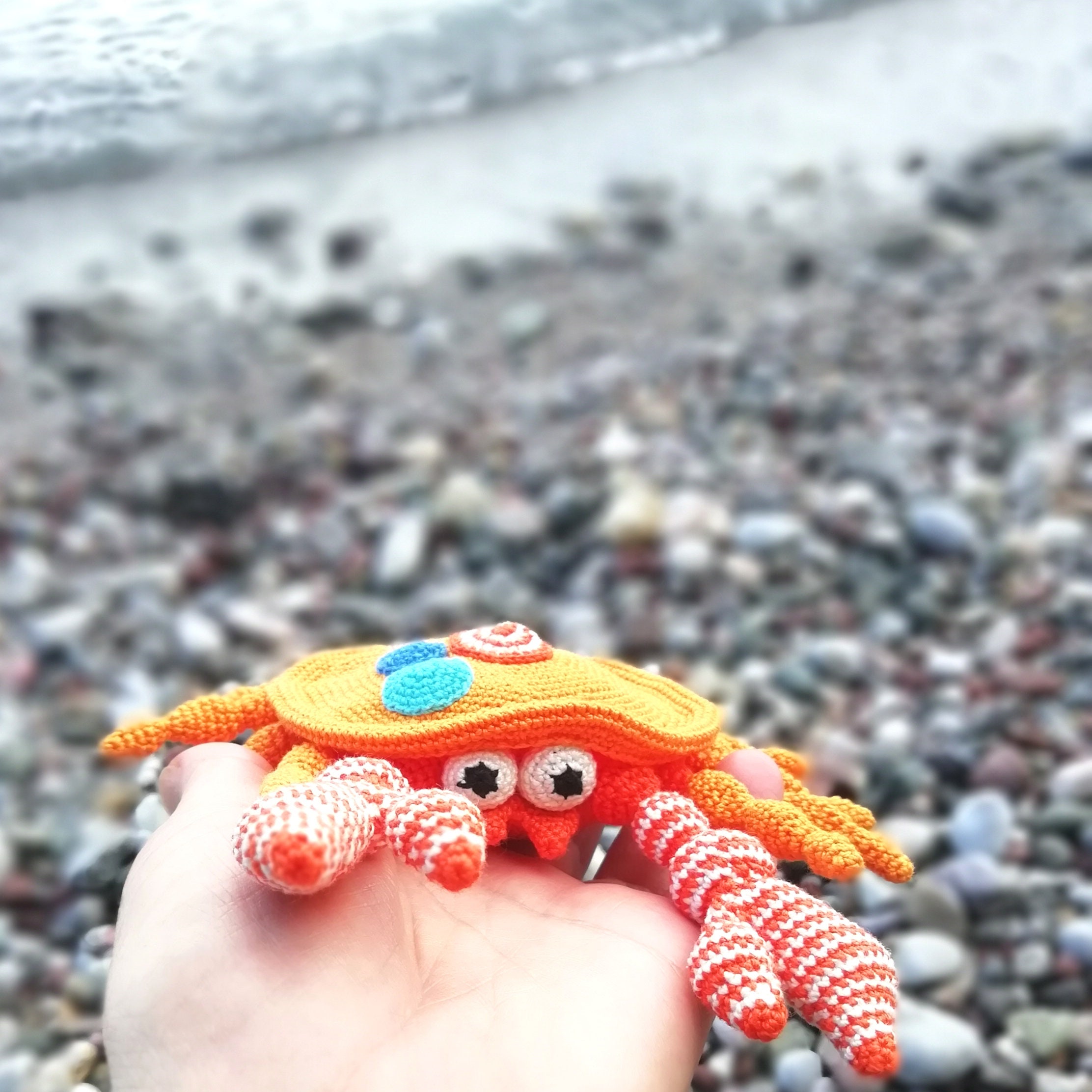 Miniature Cute Animal Crabs, Handmade Collection Doll, Amigurumi ...