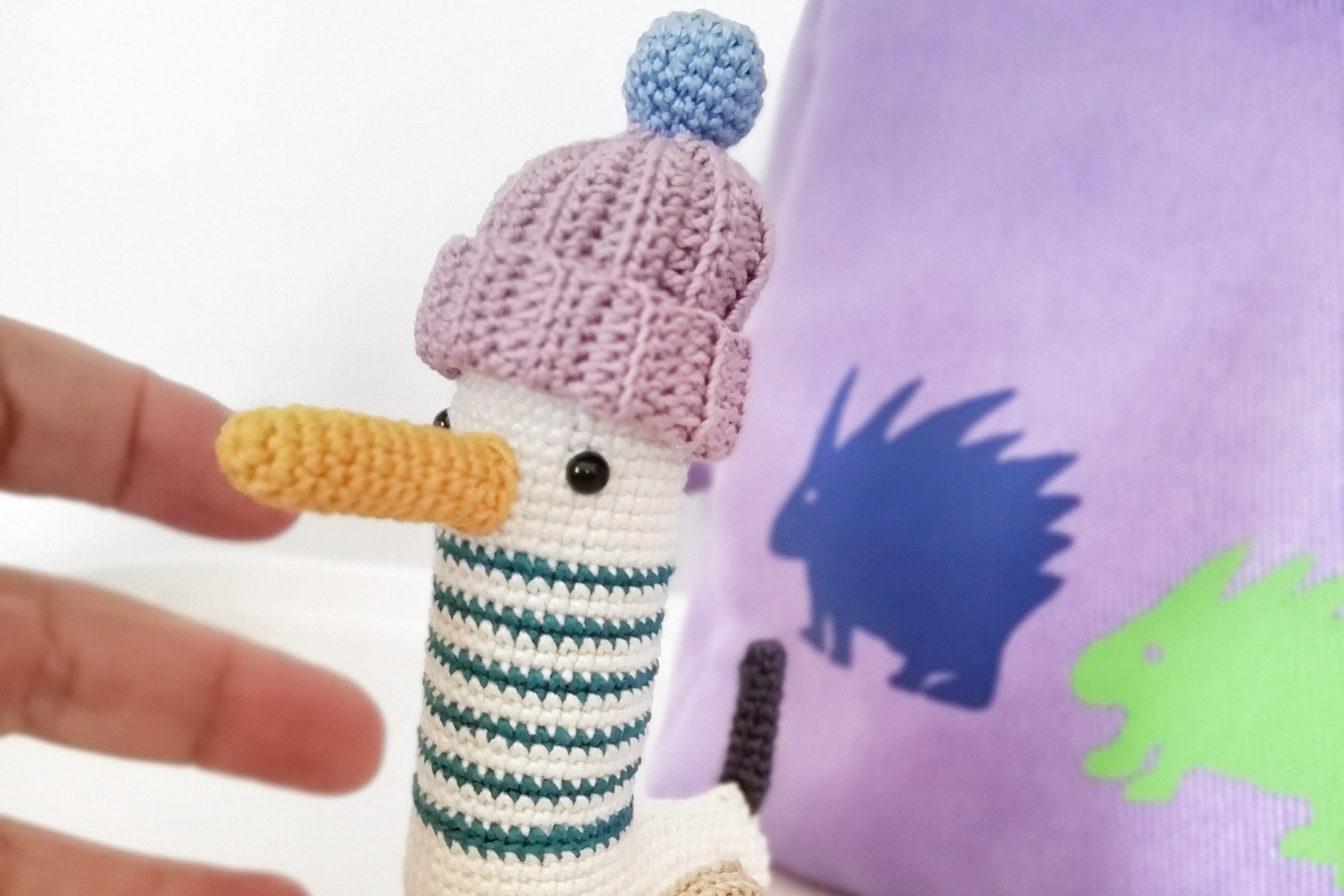 Miniature Seagull Toy, Handmade Animal Gift, Cute Amigurumi Collection ...