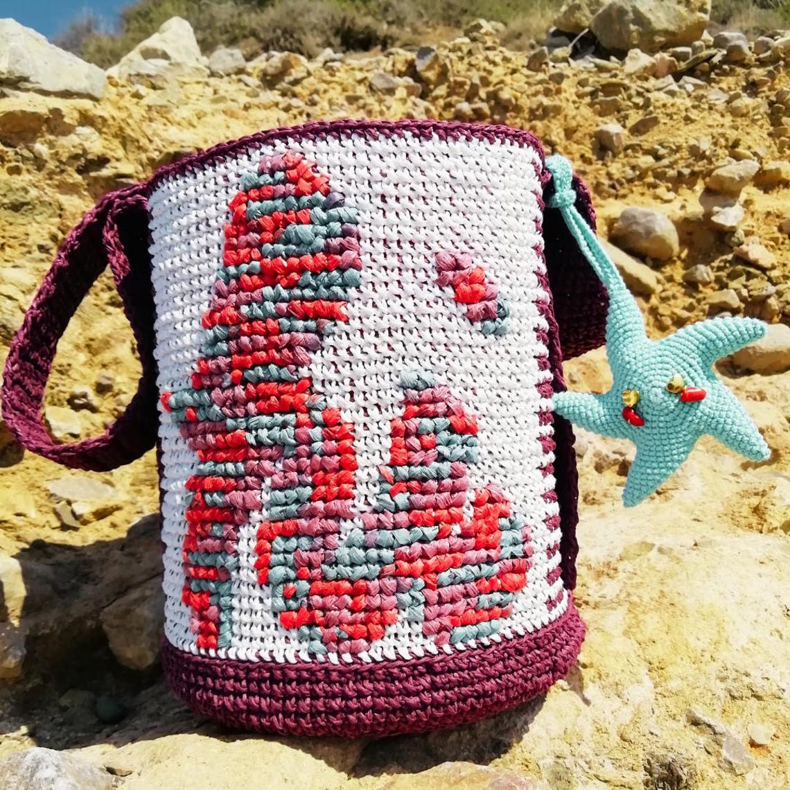 Hi Embroidered Bucket Bag,paper Rope Bucket Bag,handcrafted Bucket Bag ...