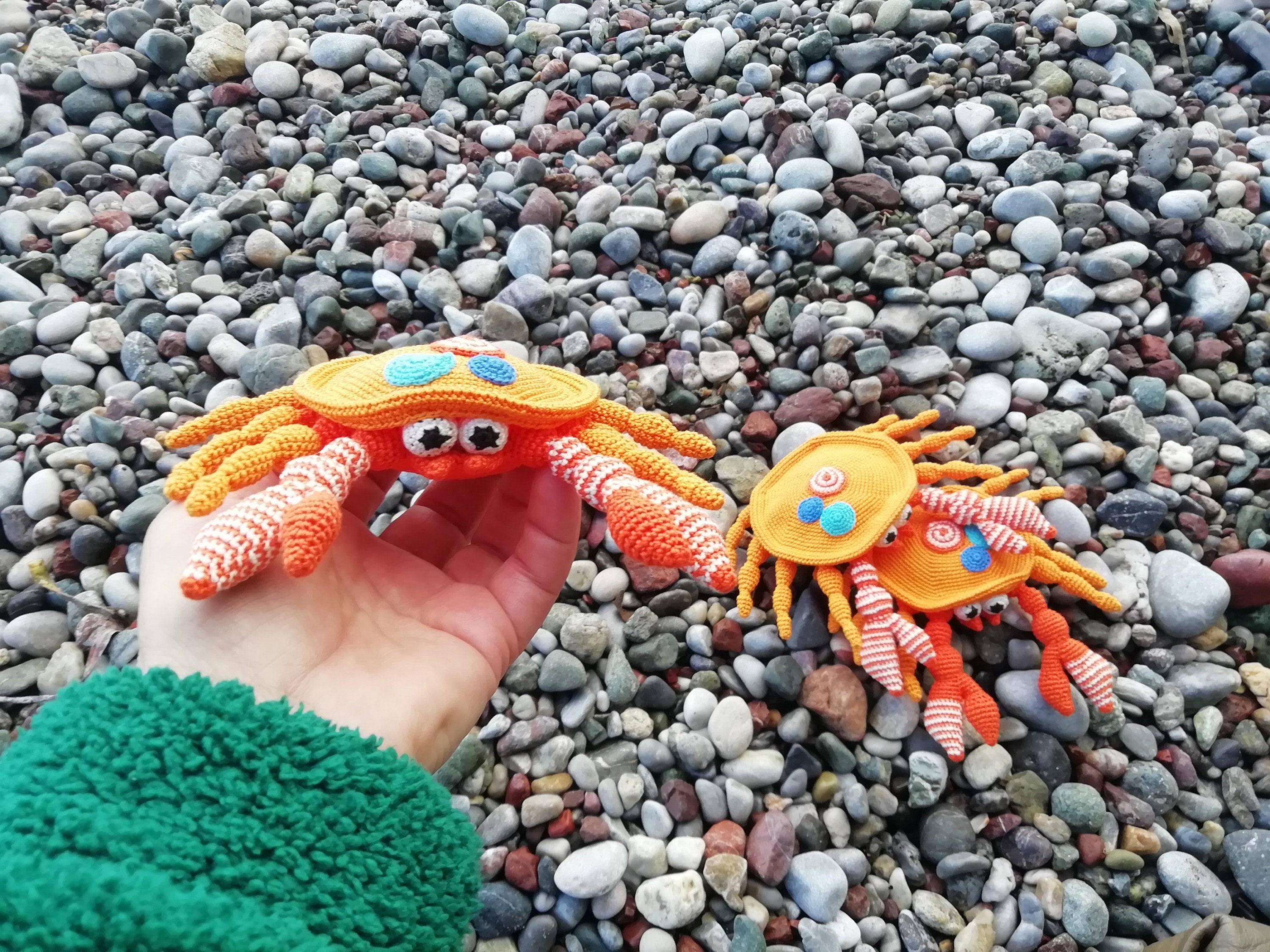 Miniature Cute Animal Crabs, Handmade Collection Doll, Amigurumi ...