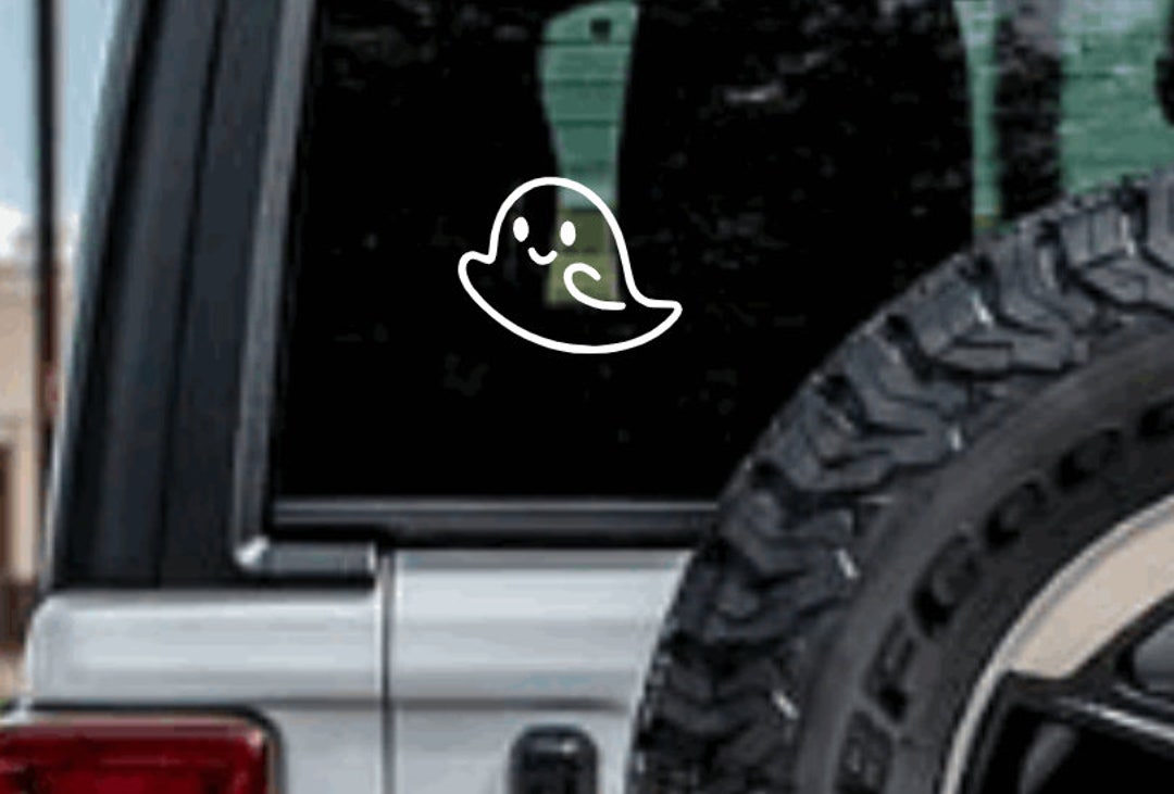Cute Ghost Decal - Ghost, Halloween, Funny Car Decal, Personalized ...