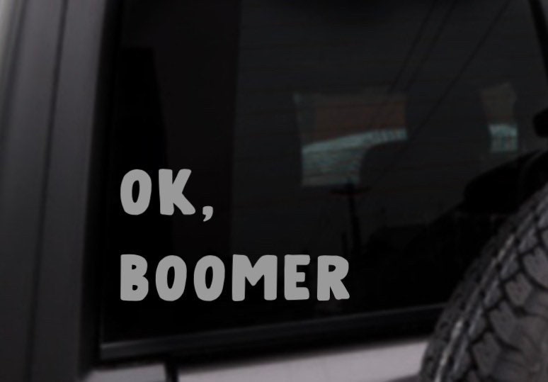 Ok Boomer Car Decal Millennial Yeti Sticker Laptop Sticker | Etsy