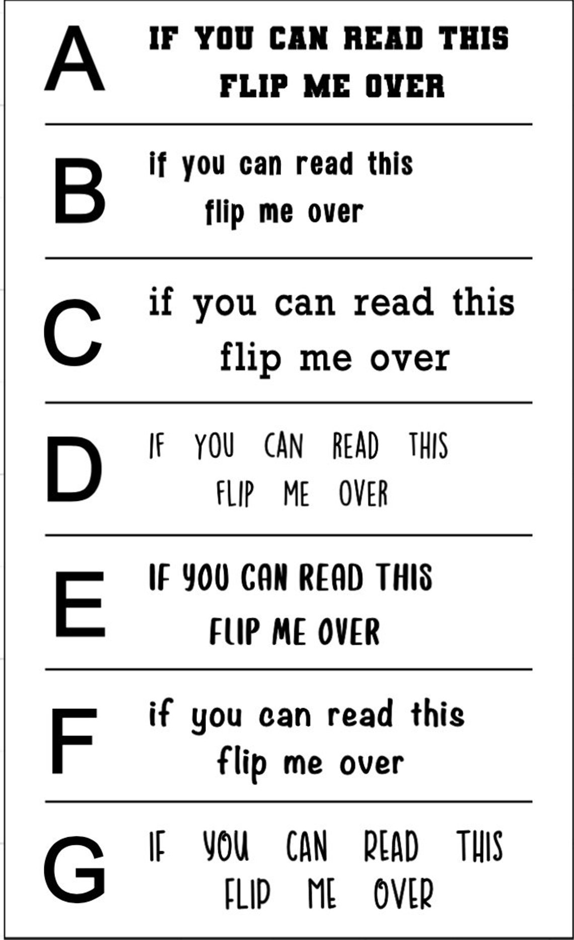 If You Can Read This Flip Me Over Car Decal Personalized - Etsy