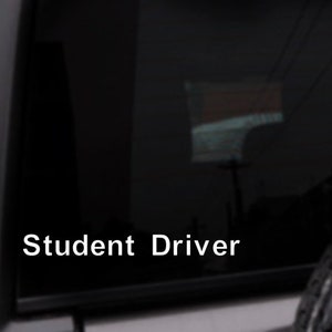 Student Driver Learner's Permit Car Decal, Personalized Vinyl Sticker ...