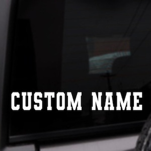 Custom Car Name Decal, Jeep Name, Truck Name, Personalized Vinyl ...
