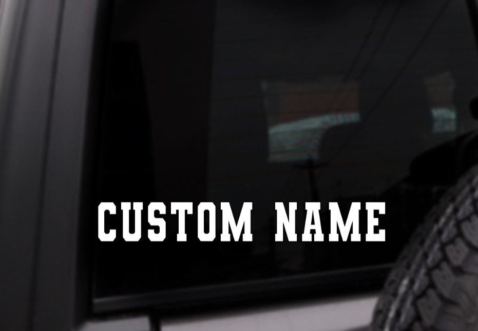 Custom Car Name Decal Jeep Name Truck Name Personalized - Etsy