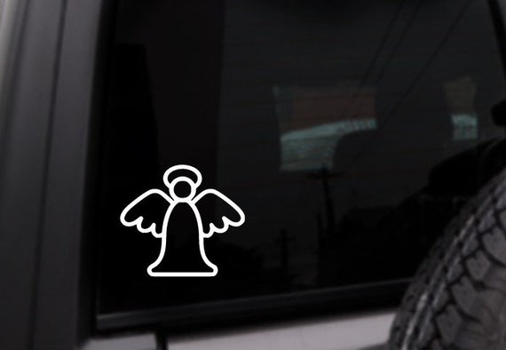 Angel Decal Funny Car Decal Personalized Sticker Custom - Etsy