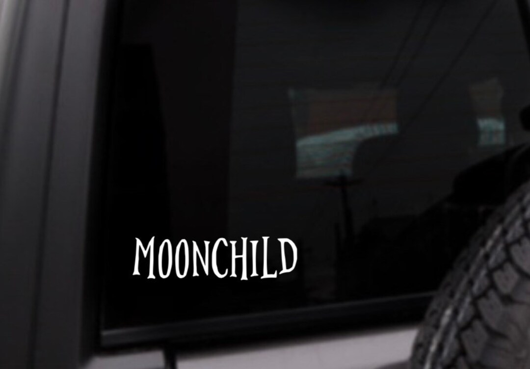 Moonchild Car Decal, Spooky Sticker, Gothic, Witch Sticker ...