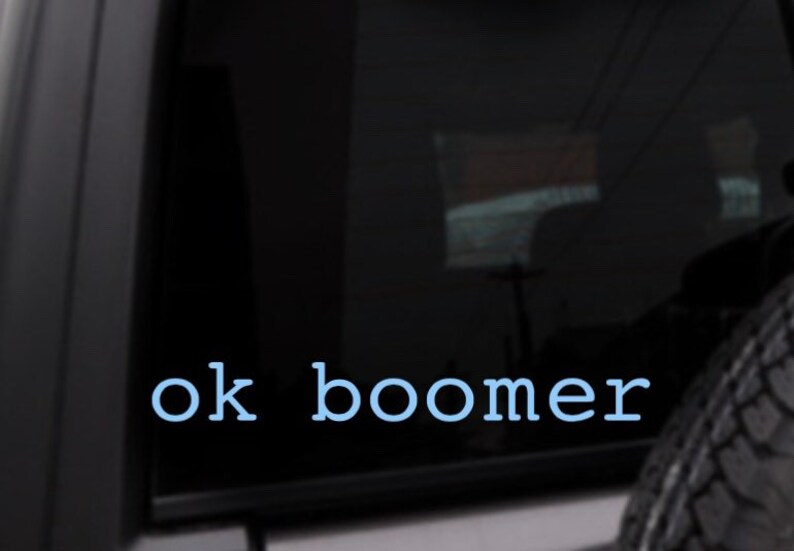 Ok Boomer Car Decal Millennial Yeti Sticker Laptop Sticker | Etsy