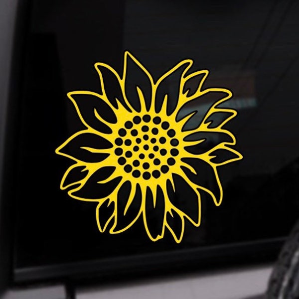 Sunflower Decal - Etsy