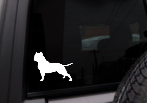 American Bully Dog Car Decal Vinyl Sticker Custom Color - Etsy
