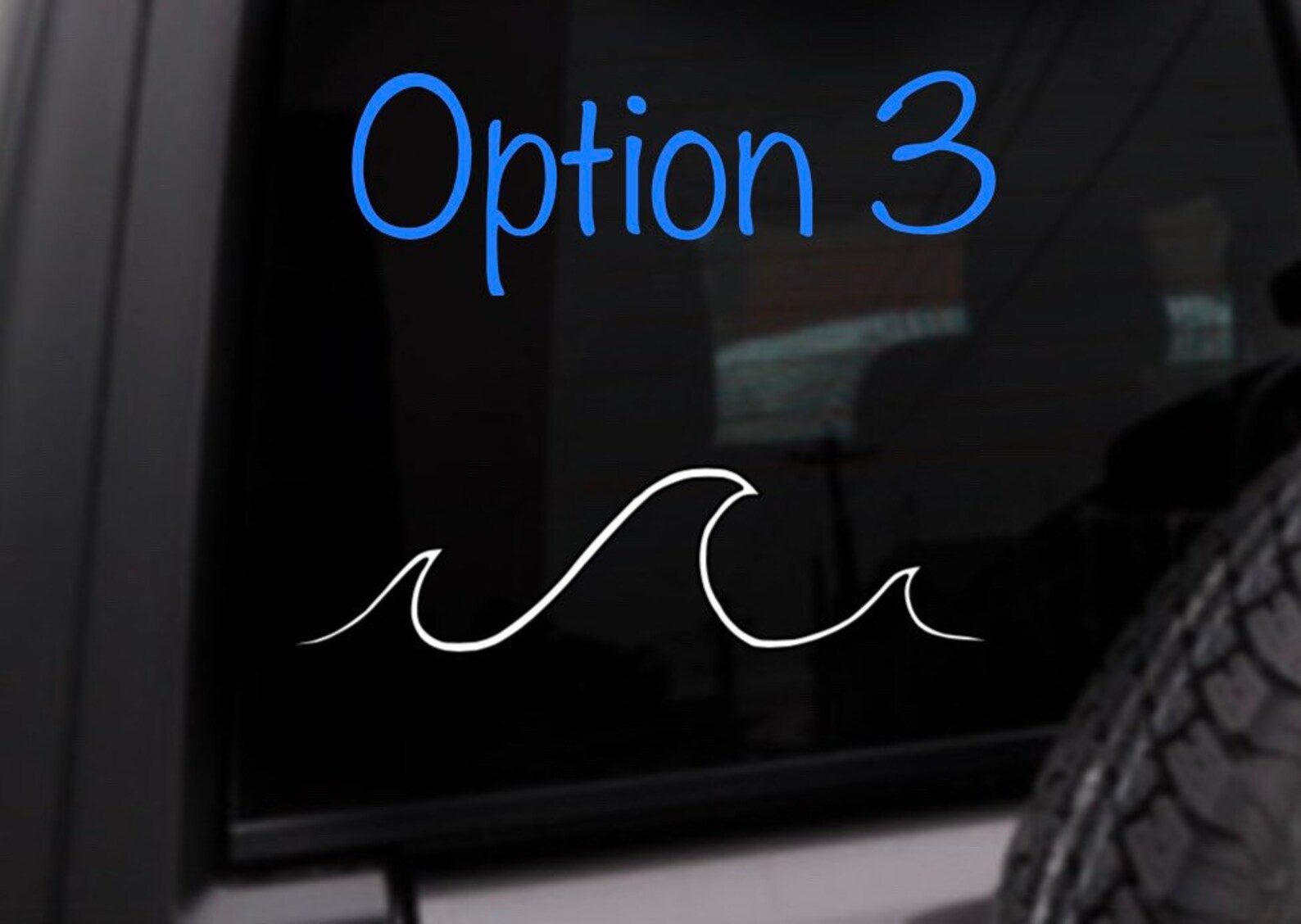 Ocean Wave Car Decal Personalized Vinyl Sticker Custom Color | Etsy