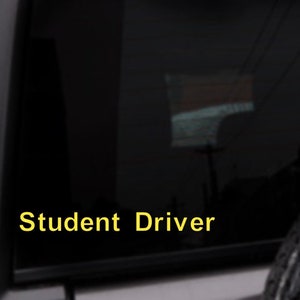 Student Driver Learner's Permit Car Decal, Personalized Vinyl Sticker ...