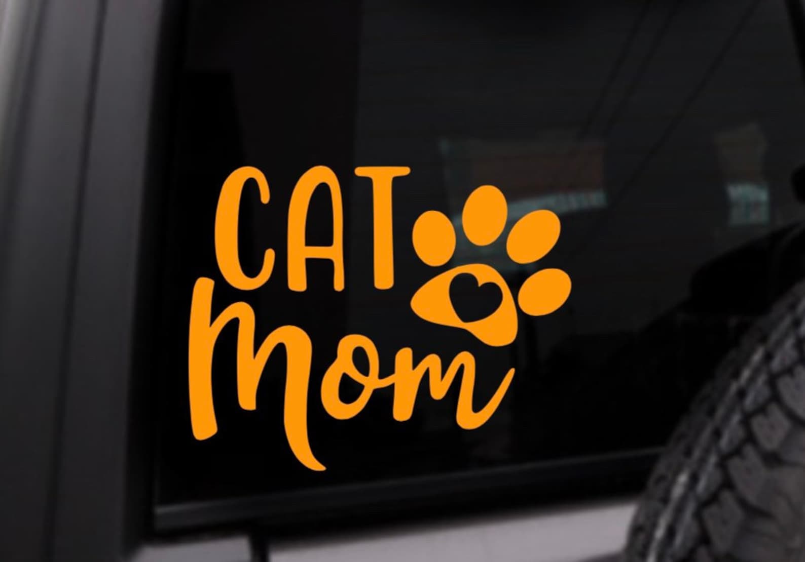 Cat Mom Kitty Mama Cat Lover Car Decal Yeti / Laptop / Mac | Etsy