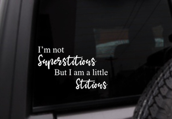 Im Not Superstitious but I Am A Little Stitious the Office - Etsy