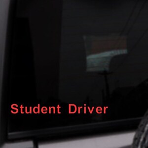 Student Driver Learner's Permit Car Decal, Personalized Vinyl Sticker ...